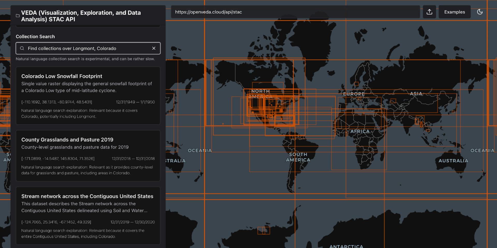A Map-First Tool for Exploring STAC Data — Development Seed